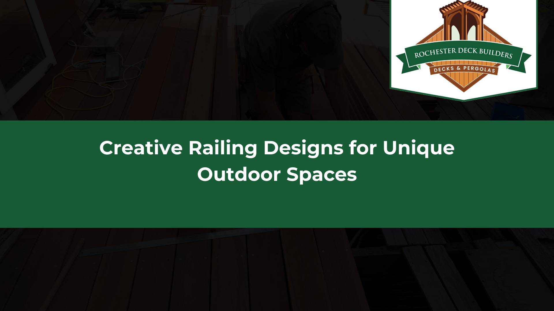 Creative Railing Designs For Unique Outdoor Spaces